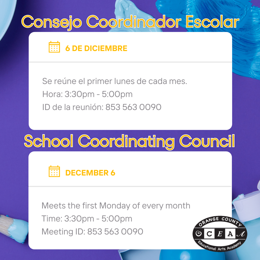SCHOOL BULLETIN | BOLETIN ESCOLAR DE OCEAA - OCEAA - a TK-8th Santa Ana ...