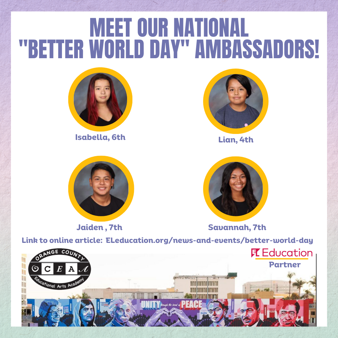 Better World Day - OCEAA - a TK-8th Santa Ana charter school